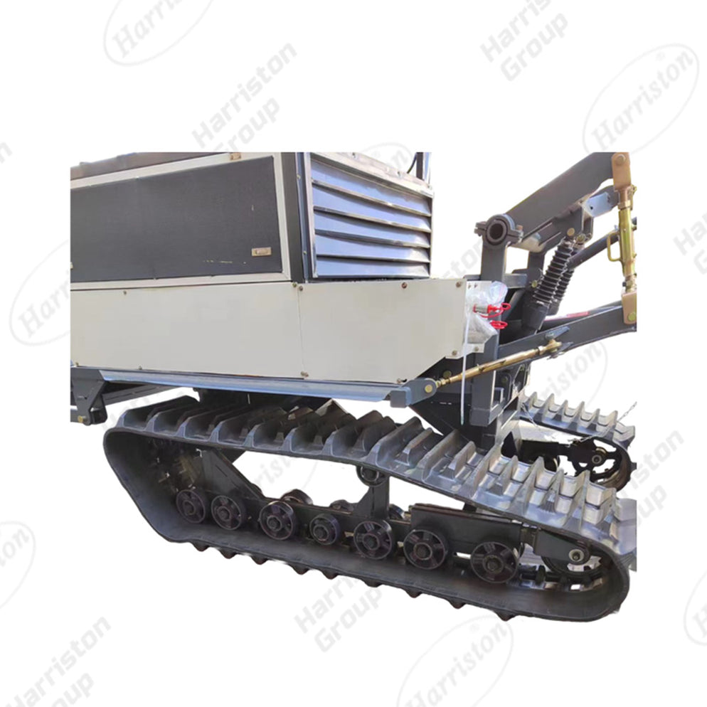 Agricultural HRT-102HP-230 Rubber Track Rotary Tiller With Dozer Multi ...